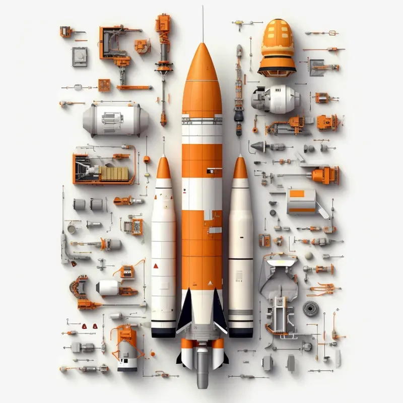 3D Model Exploded Views Midjourney Prompt | PromptBase