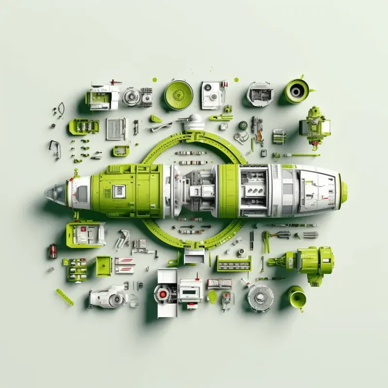 3D Model Exploded Views Midjourney Prompt | PromptBase