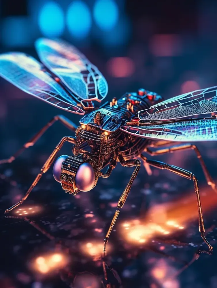 Insects In Cyberpunk Style Midjourney Prompt | PromptBase