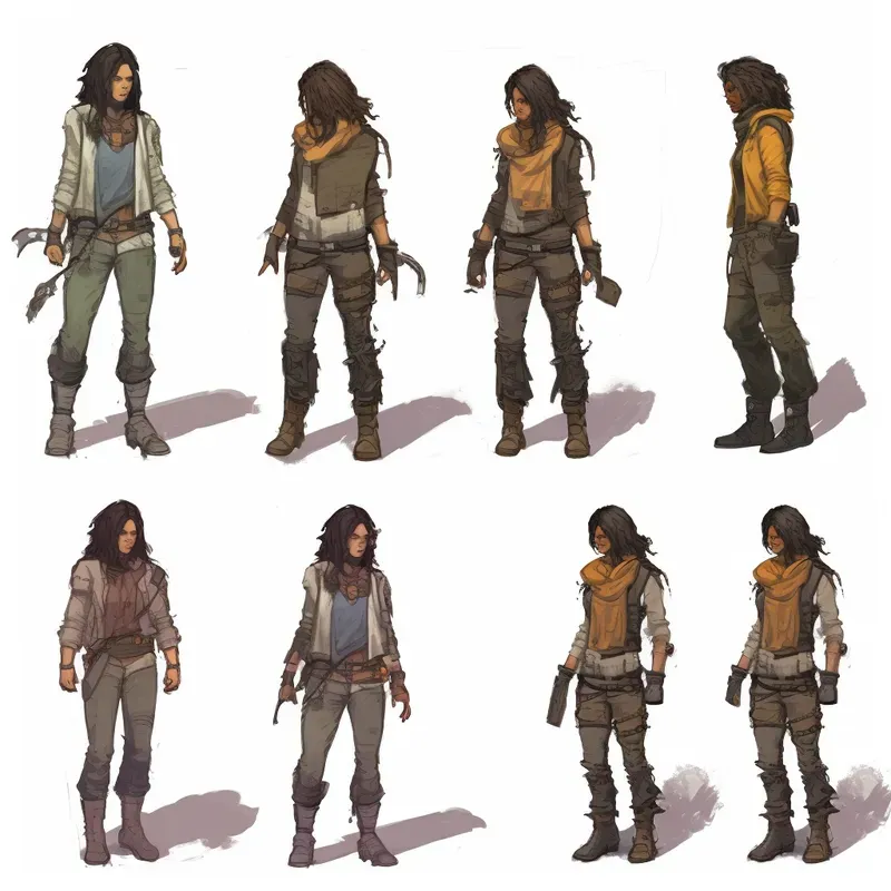 Character Sheets Different Game Style Midjourney Prompt | PromptBase