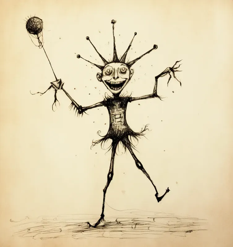 Creepy Ink Drawings Midjourney Prompt | PromptBase