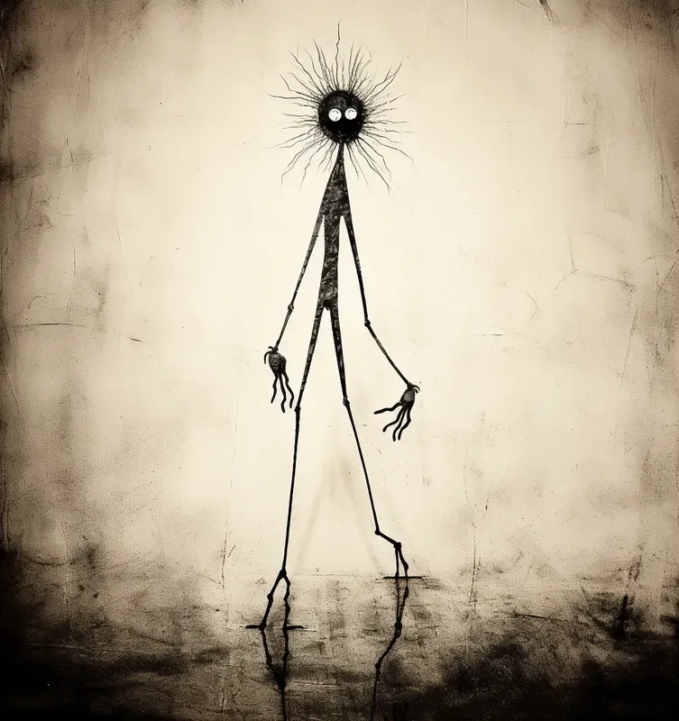 Creepy Ink Drawings Midjourney Prompt | PromptBase