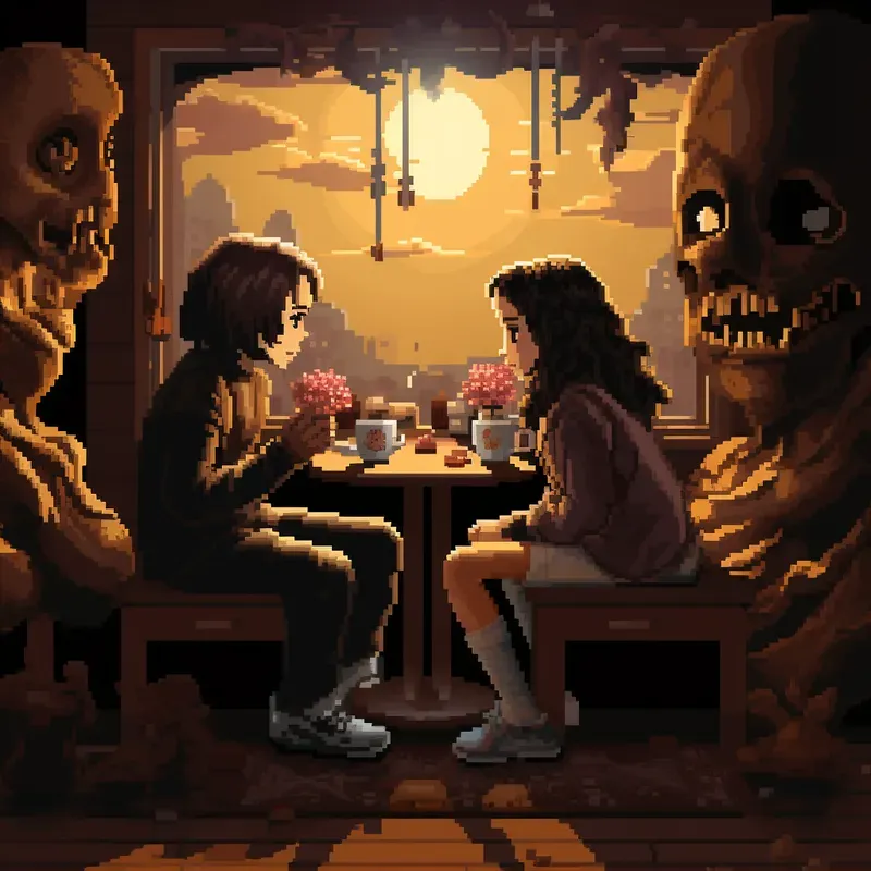 2D Pixel Scenarios Midjourney Prompt | PromptBase