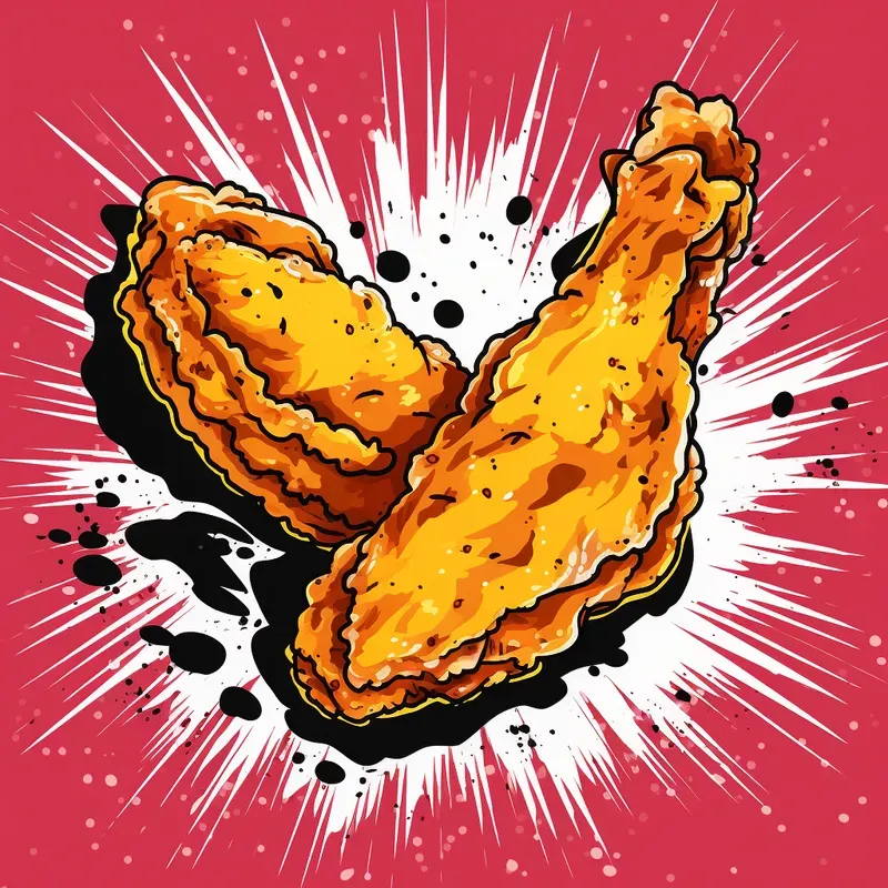 Comic Style Fast Foods Midjourney Prompt | PromptBase