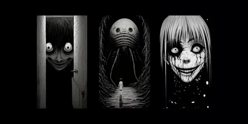 Scary Manga Panels Midjourney Prompt | PromptBase