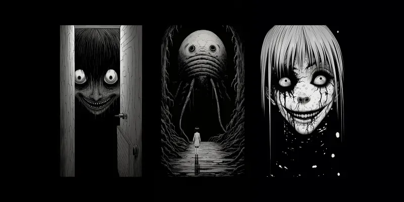 Horror Manga Panels Midjourney Prompt | PromptBase