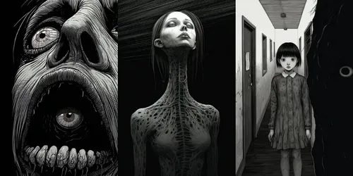 Horror Manga Panels Midjourney Prompt | PromptBase