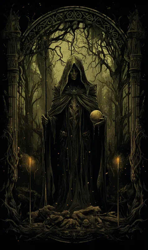 Dark Fantasy Tarot Cards Midjourney Prompt | PromptBase