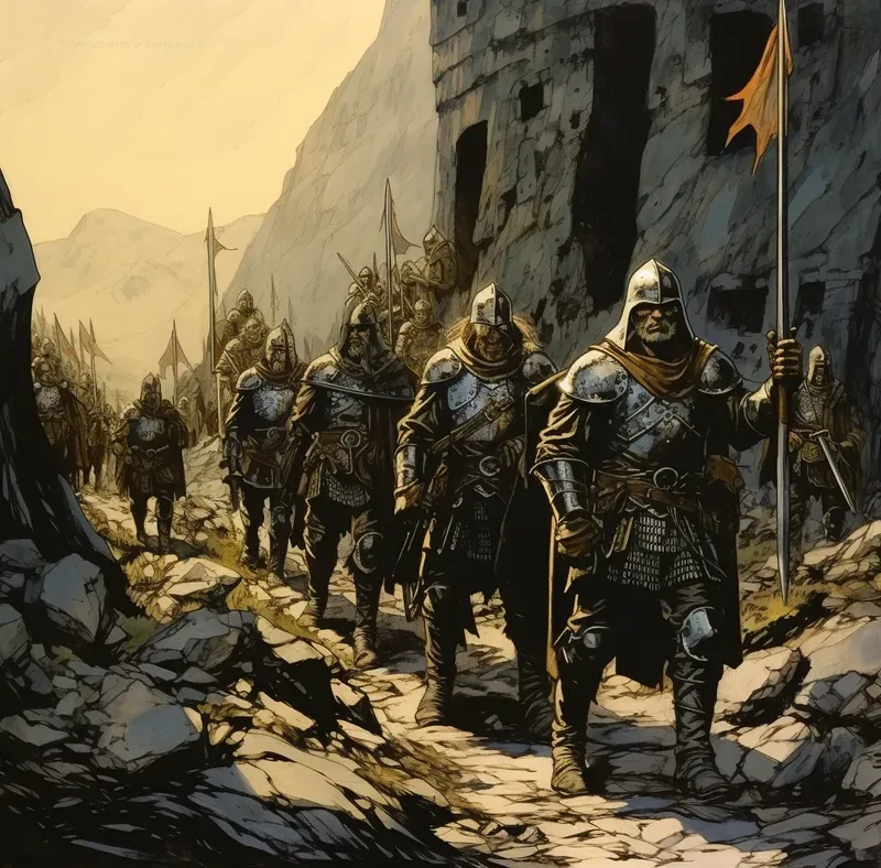 Medieval Comics Midjourney Prompt | PromptBase