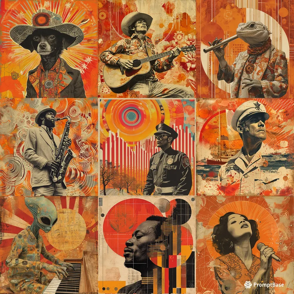 Vintage Album Covers Midjourney Prompt | PromptBase