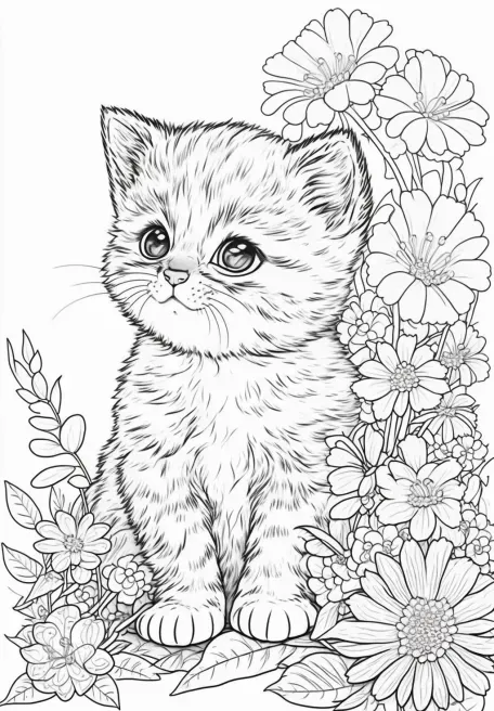 A4 Coloring Pages Generations Midjourney Prompt | PromptBase