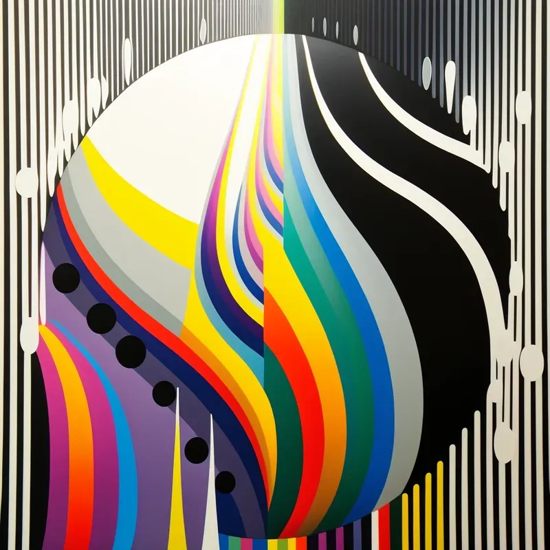 Abstract Linear Art Midjourney Prompt | PromptBase