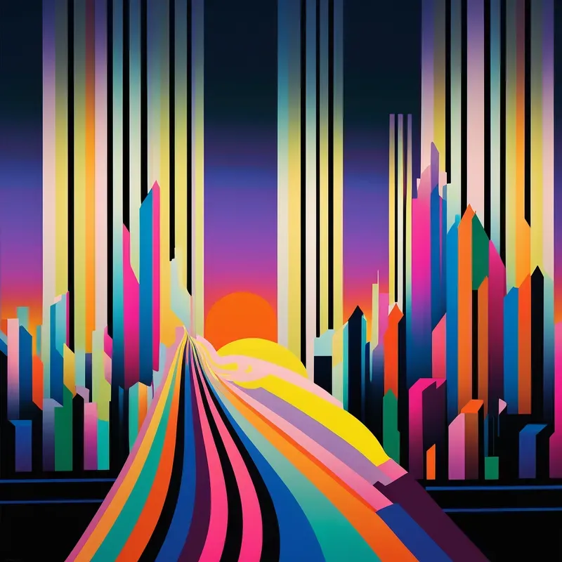 Abstract Linear Art Midjourney Prompt | PromptBase