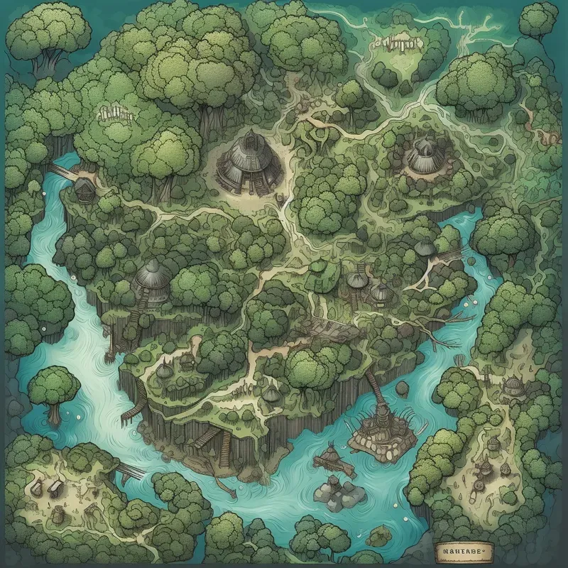 Fantasy Maps Midjourney Prompt | PromptBase