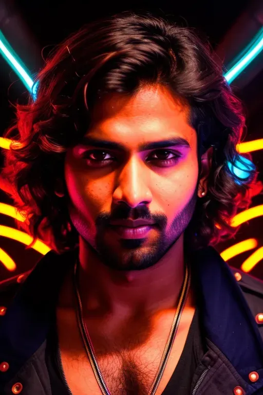 Realistic Neon Portrait Photographs Stable Diffusion Prompt | PromptBase