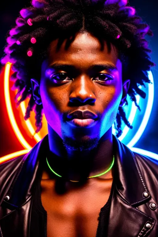 Realistic Neon Portrait Photographs Stable Diffusion Prompt | PromptBase