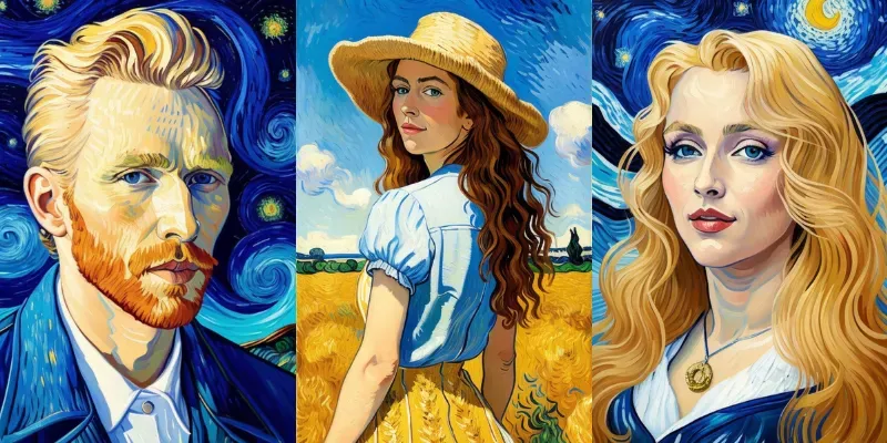 Van Gogh Portrait Paintings Stable Diffusion Prompt | PromptBase