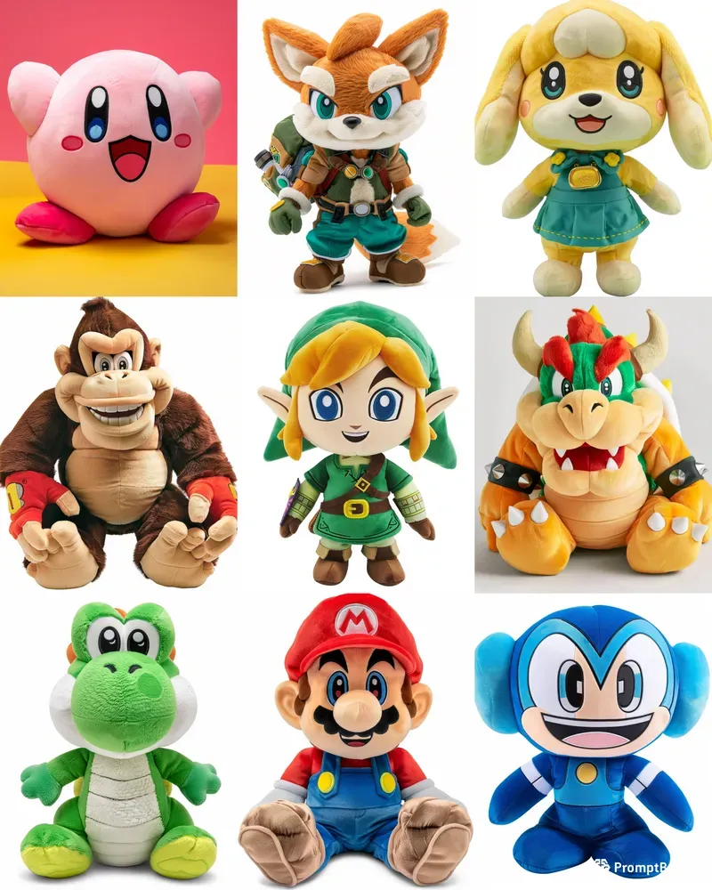 Nintendos Iconic Characters Unveiled Midjourney Prompt | PromptBase