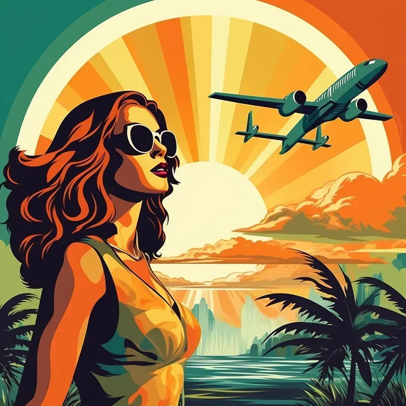 Retro Travel Posters Midjourney Prompt | PromptBase