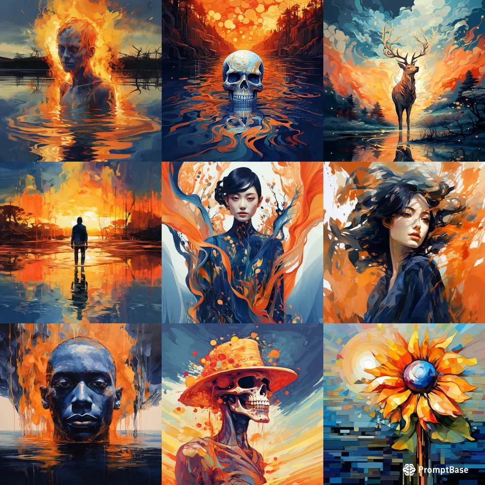 Abstract Glitch Ethereal Fluidity Art Midjourney Prompt | PromptBase