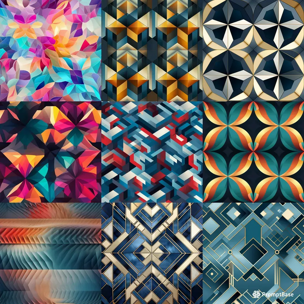 Geometric Wallpapers Patterns Midjourney Prompt | PromptBase