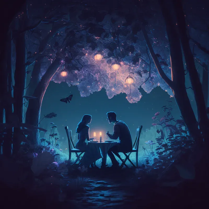 Valentines Day Nature Date Midjourney Prompt | PromptBase