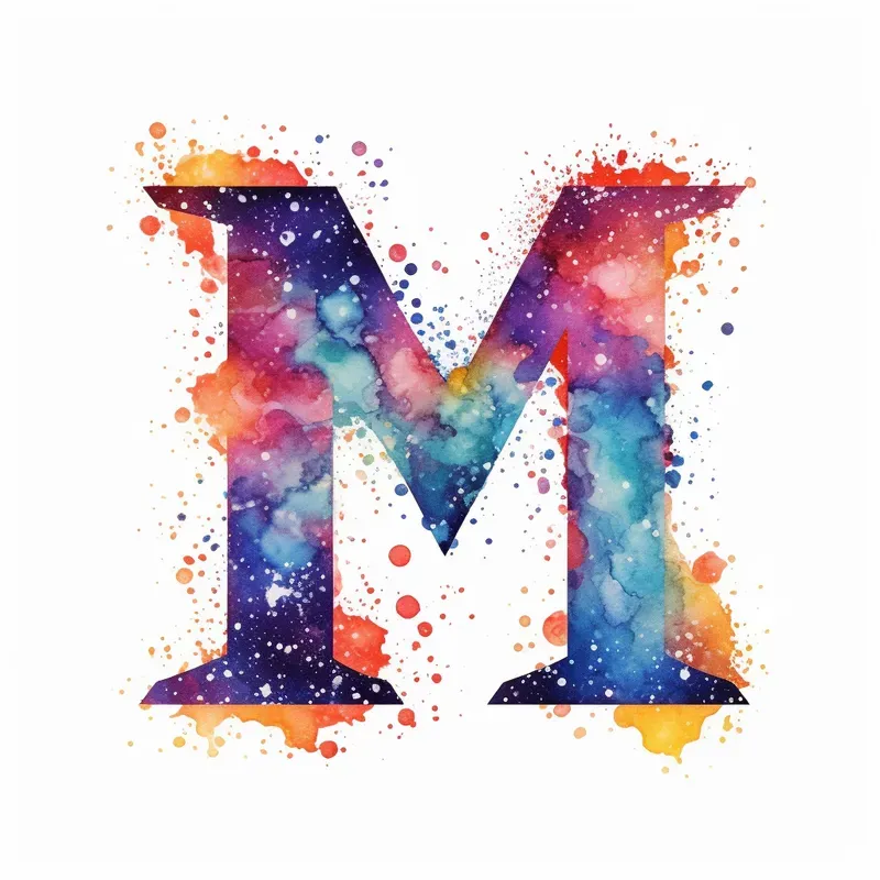 Cosmic Colorful Letters Midjourney Prompt | PromptBase