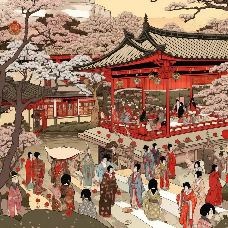 Japanese Ukiyoe Illustrations Midjourney Prompt | PromptBase