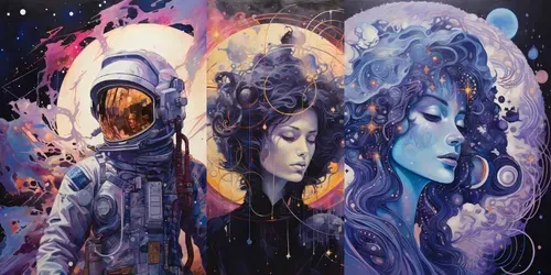 Realistic Cosmic Paintings Midjourney Prompt | PromptBase