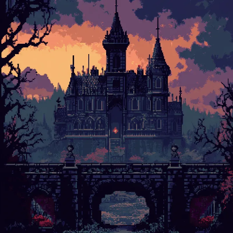 Pixel Art 2D Game Levels Midjourney Prompt | PromptBase