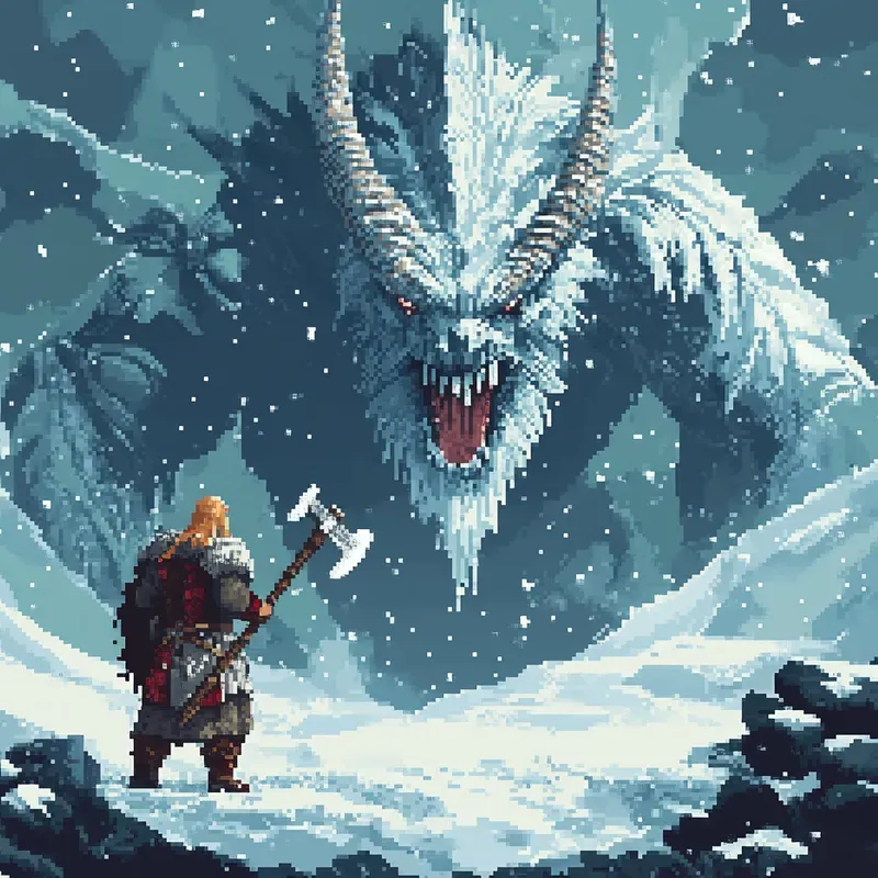 Epic Pixel Art Illustrations Midjourney Prompt | PromptBase