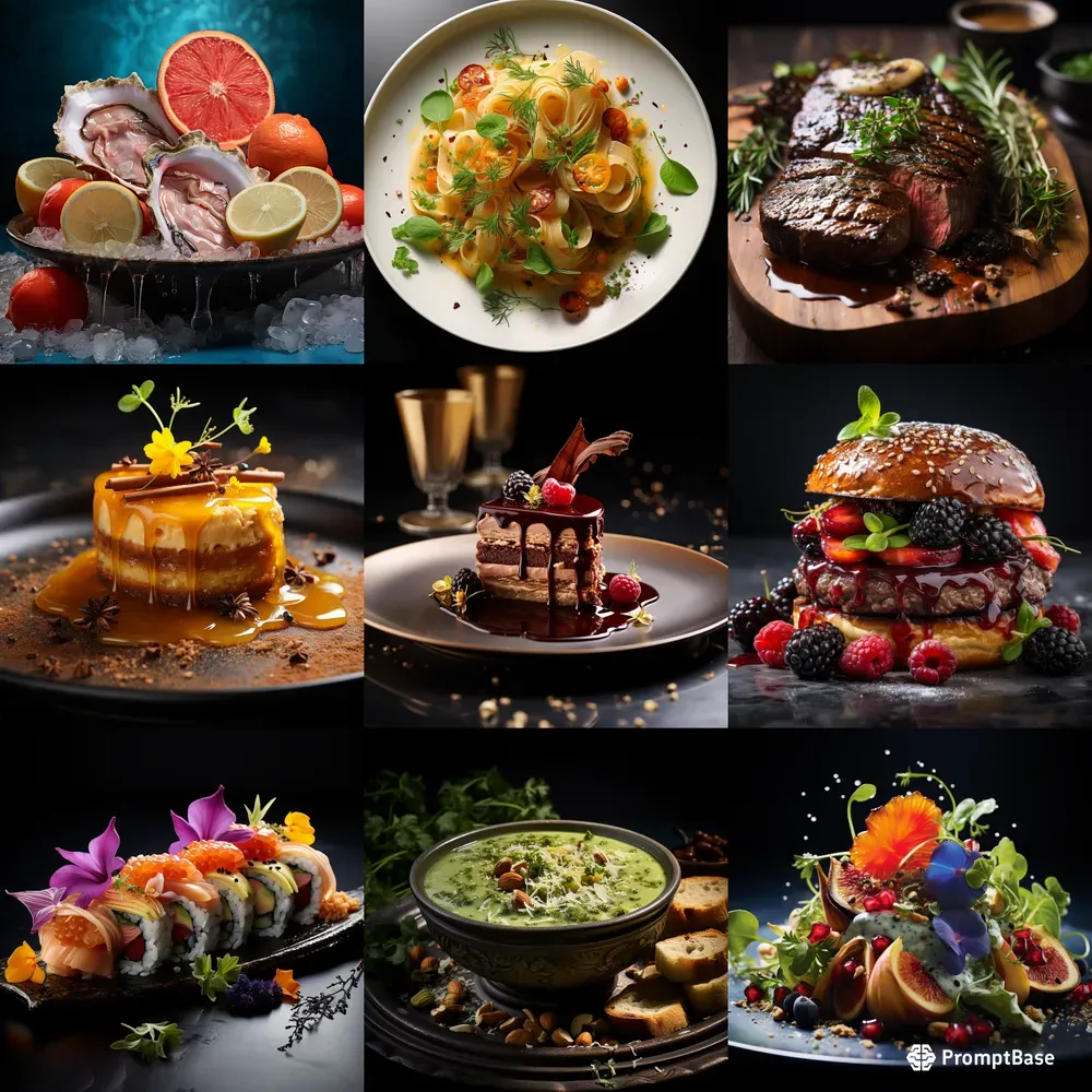 Culinary Art Midjourney Prompt | PromptBase