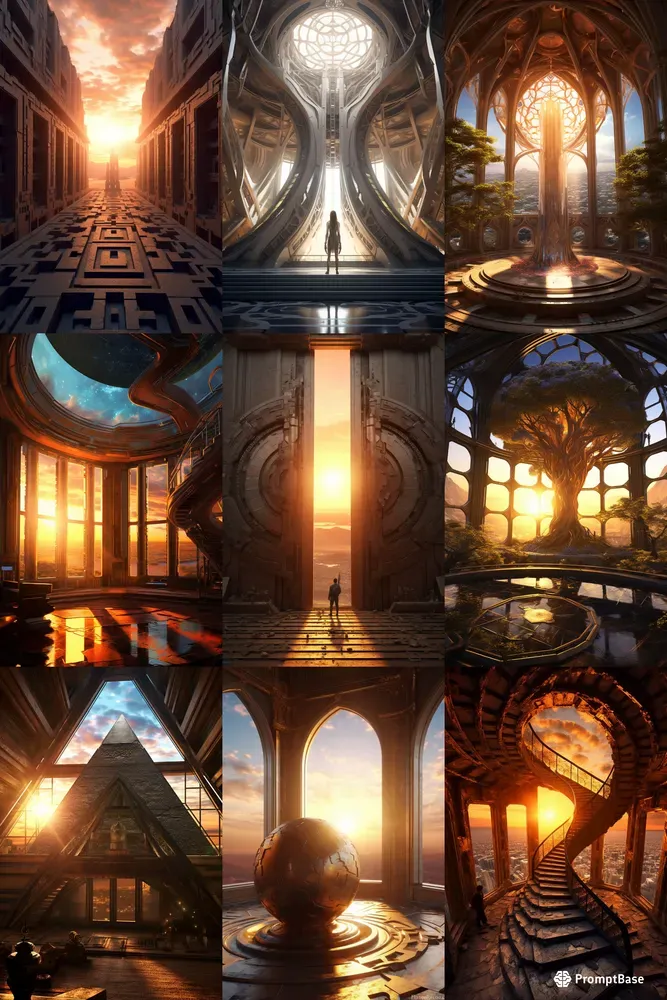 Science Fiction Monuments Midjourney Prompt | PromptBase