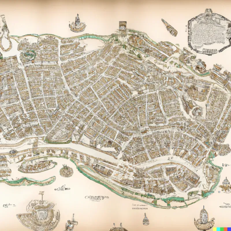 Ancient City Maps DALL·E Prompt | PromptBase
