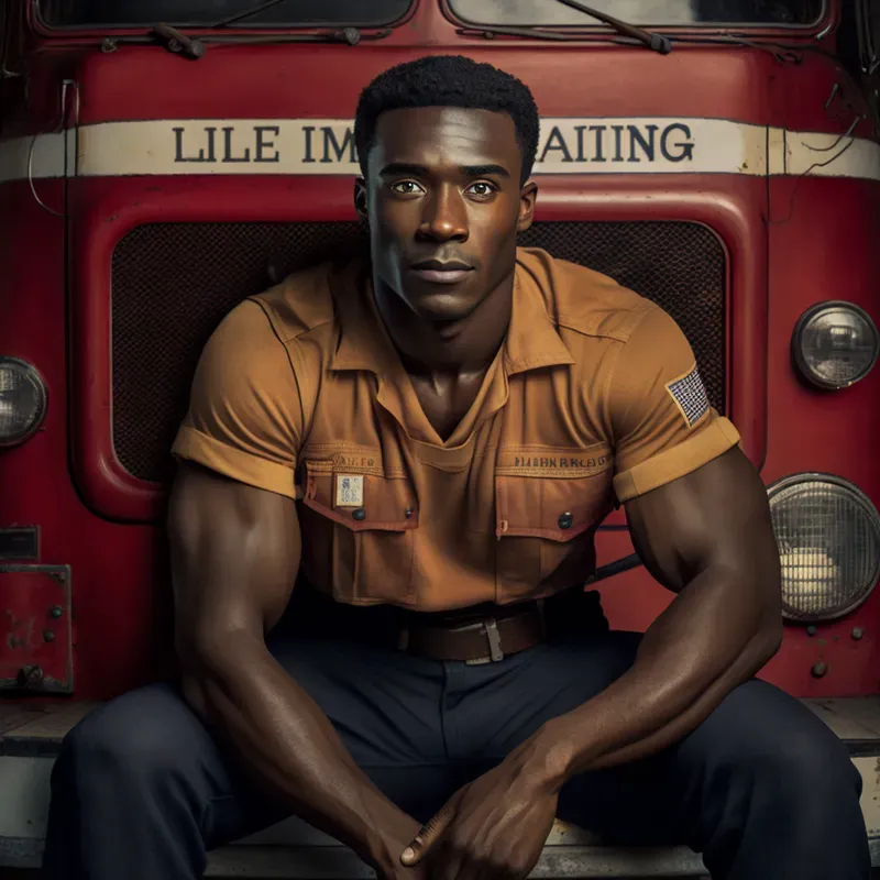 Handsome Firefighter Calendars Midjourney Prompt | PromptBase