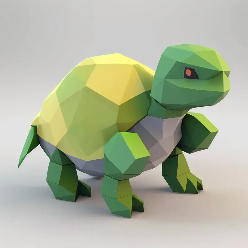 Low-poly Animal Characters Midjourney Prompt | PromptBase