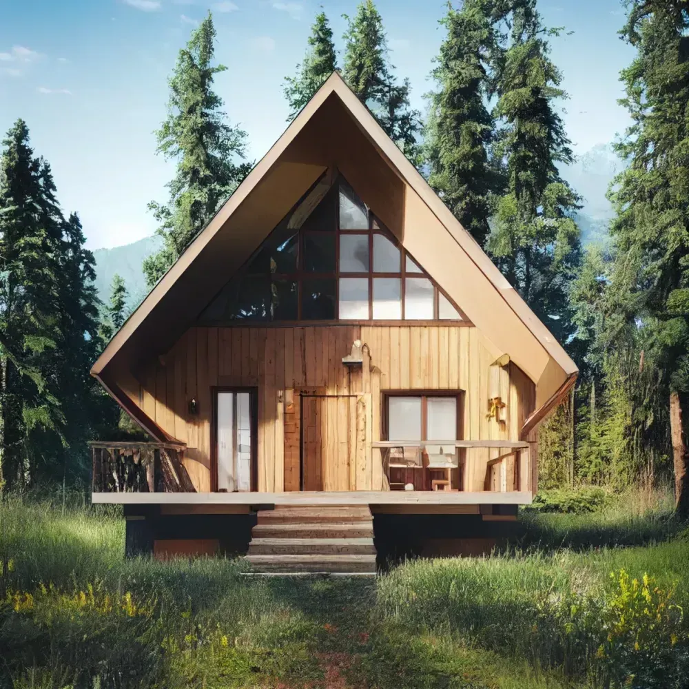 Cabin Elevation Photos Midjourney Prompt | PromptBase