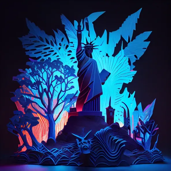 Papercut Illustrations Midjourney Prompt | PromptBase