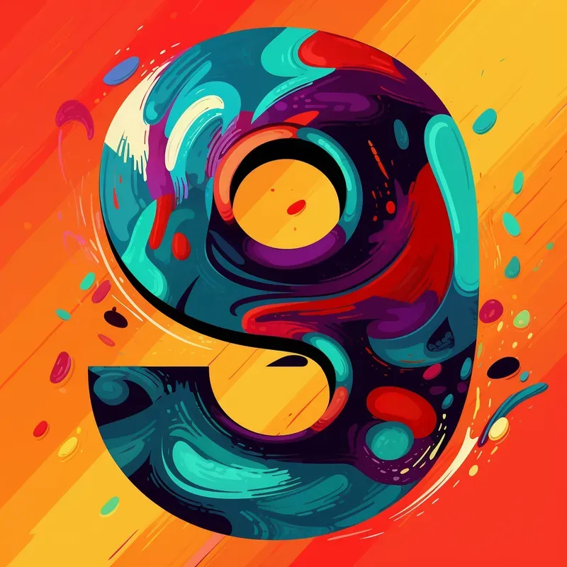 Numbers Illustrations For Advertisements Midjourney Prompt | PromptBase