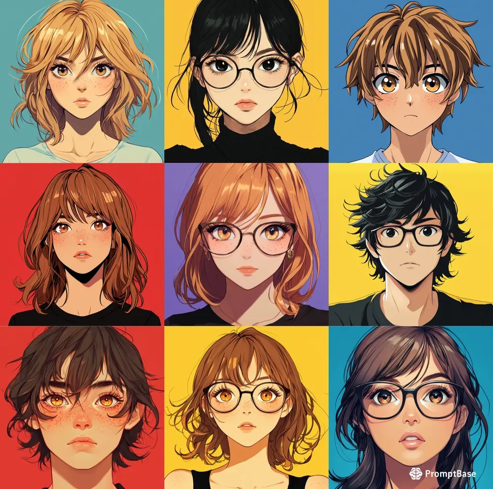 Customizable Animemanga Avatar Generators Midjourney Prompt | PromptBase