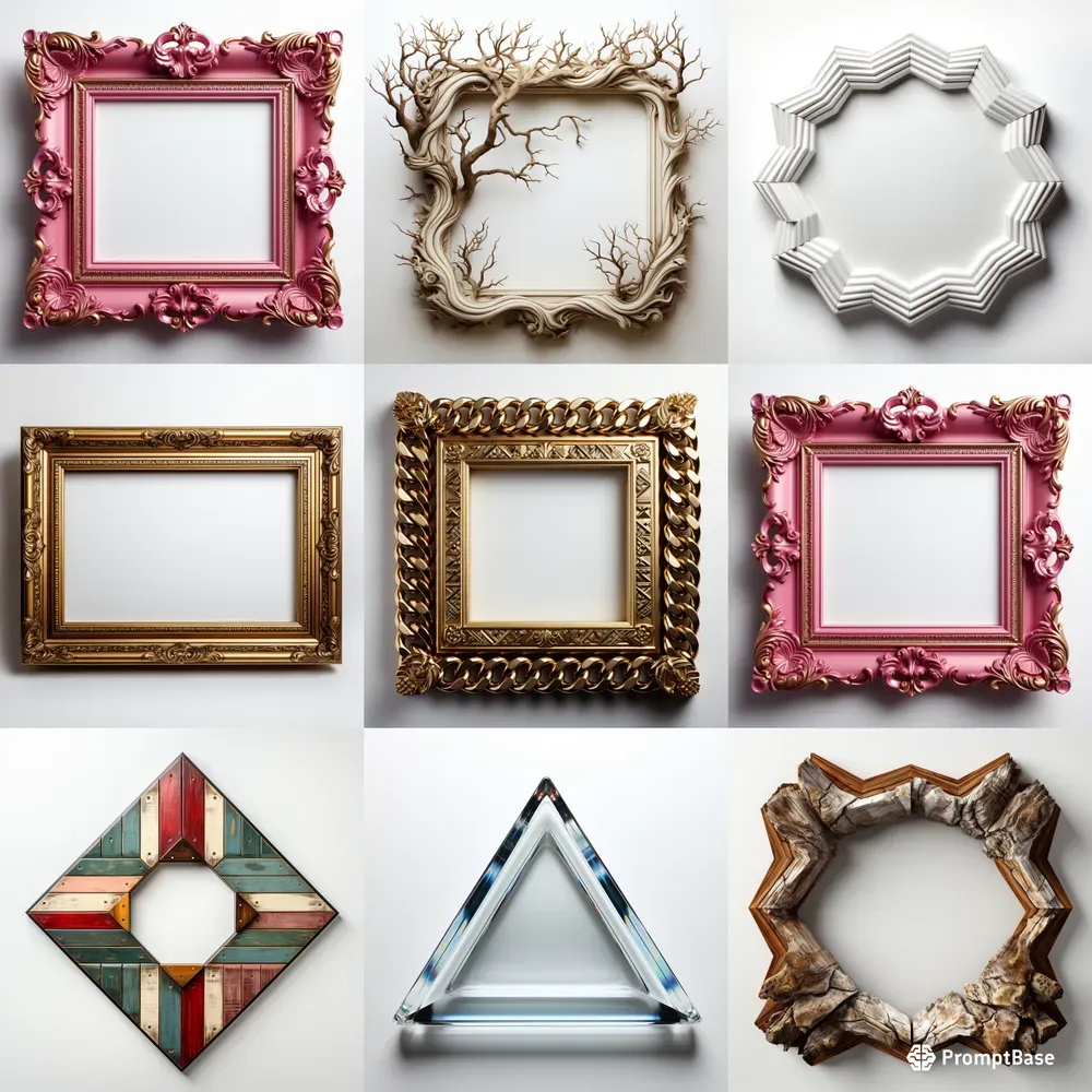 Picture Frame Designs For Home Interiors Midjourney Prompt | PromptBase