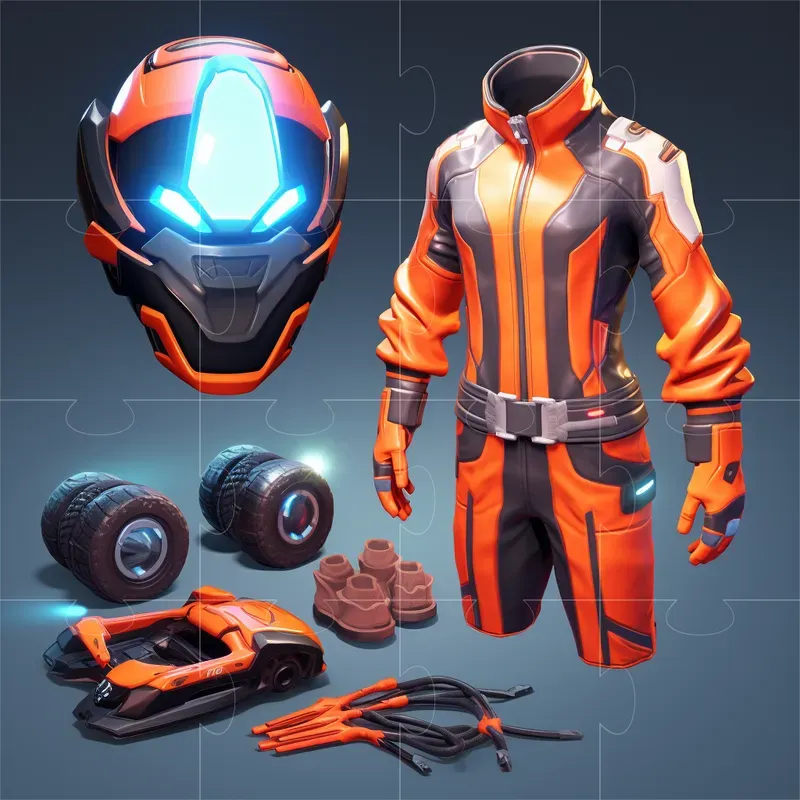 RPG Avatar Clothing In 3D Games Assets Midjourney Prompt | PromptBase