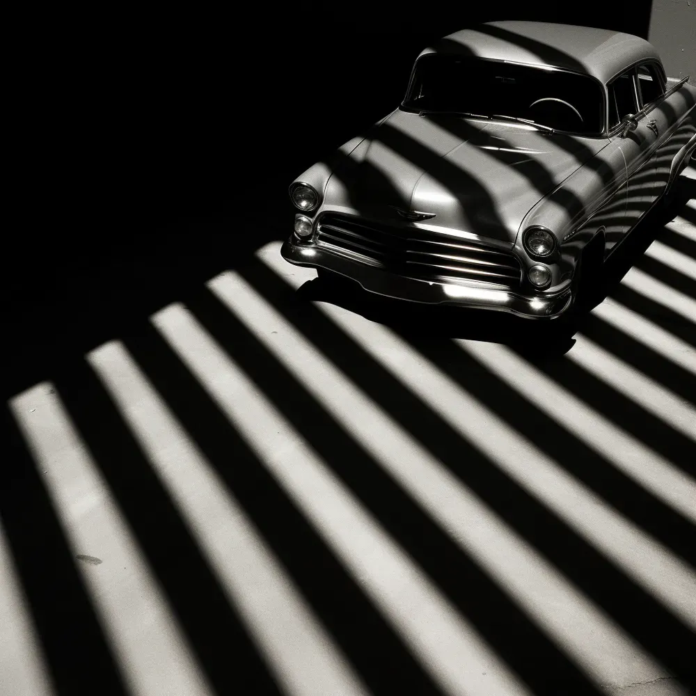 Black And White Shadow Photographs Midjourney Prompt | PromptBase