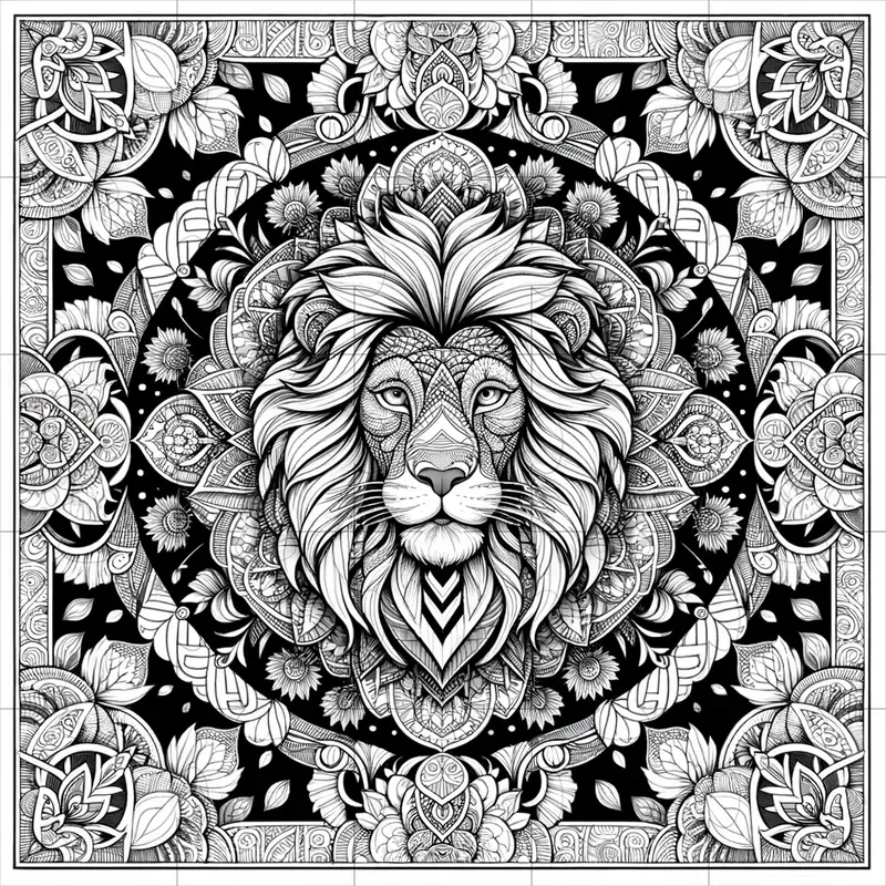 Mandala Patterns Colorings DALL·E Prompt | PromptBase