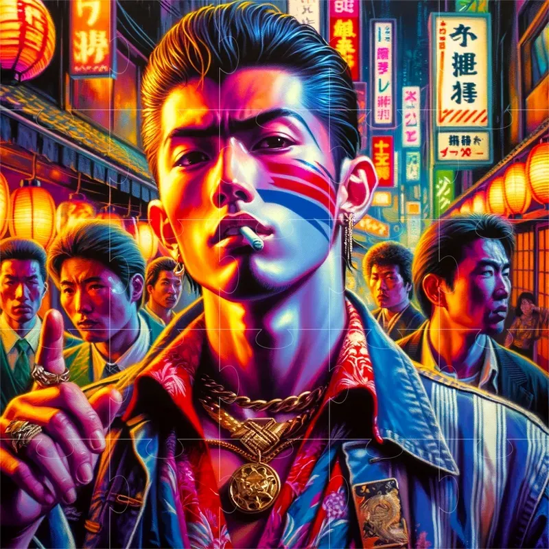 Asian 80s Gangs DALL·E Prompt | PromptBase