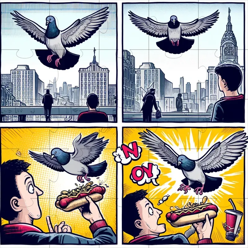 Dynamic Comic Strip Style DALL·E Prompt | PromptBase