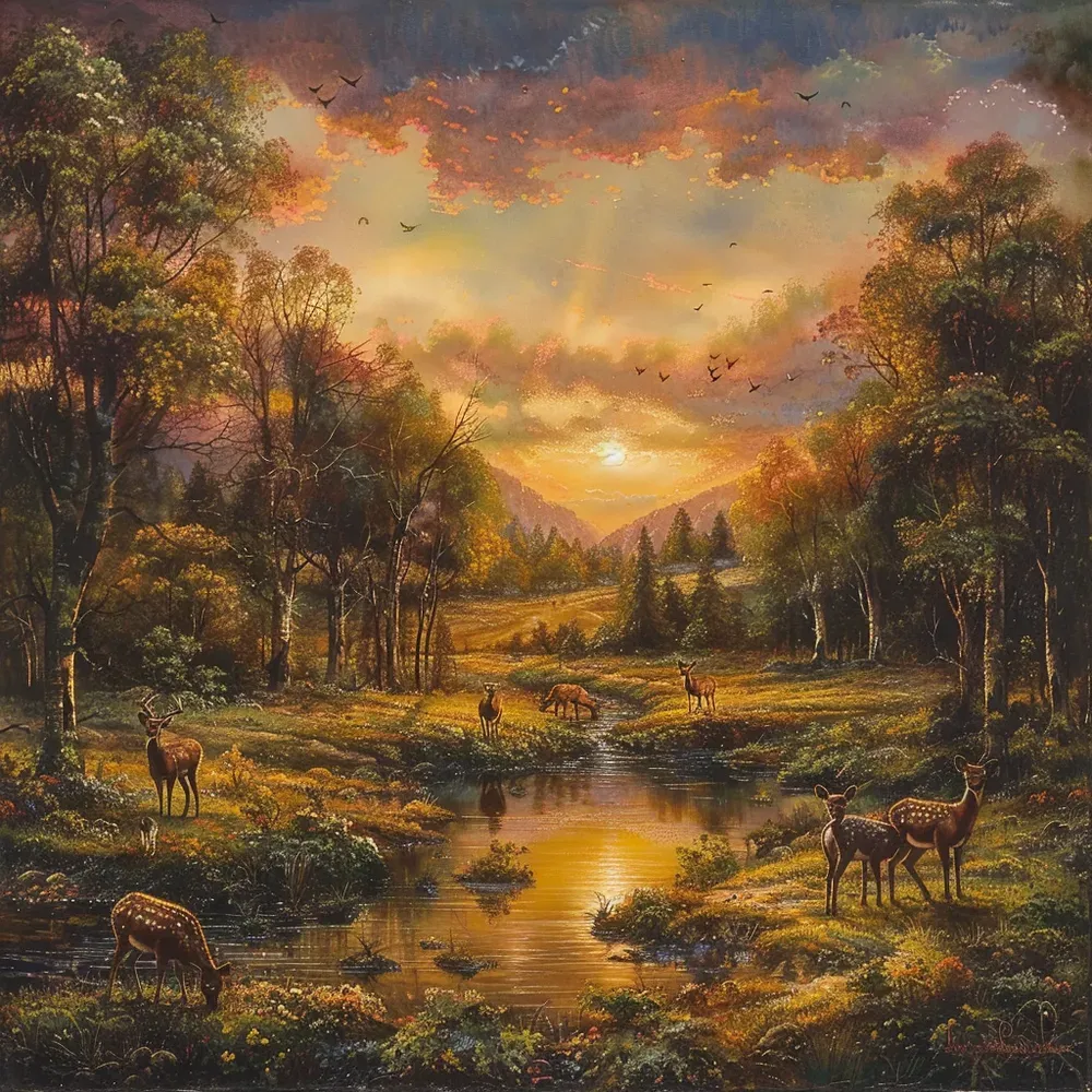 Twilight Landscape Photographs Midjourney Prompt | PromptBase