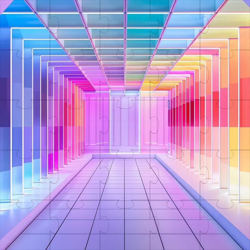 Vibrant Color Swatch Displays Midjourney Prompt | PromptBase