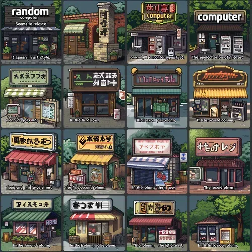 2d Pixel Art Material Collection App | PromptBase