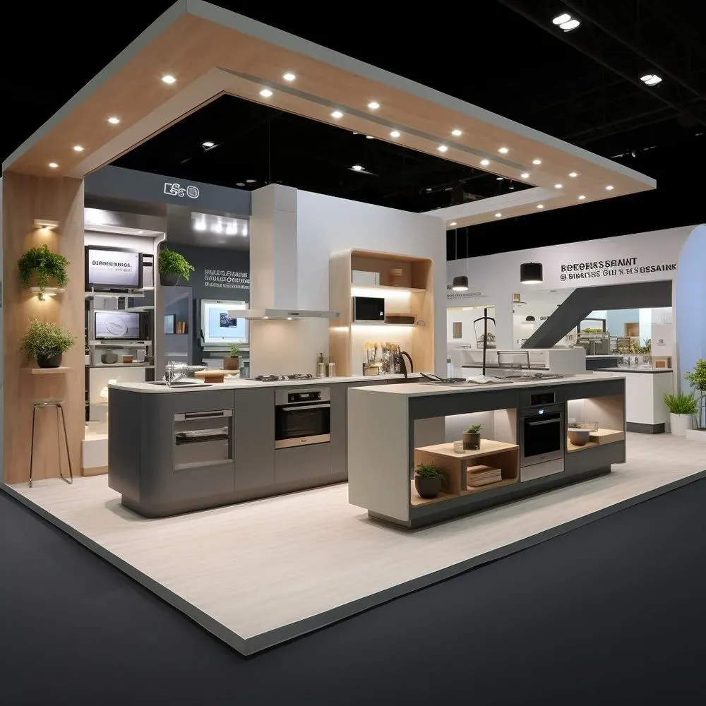 Exhibition Display Booth Designs Midjourney Prompt | PromptBase